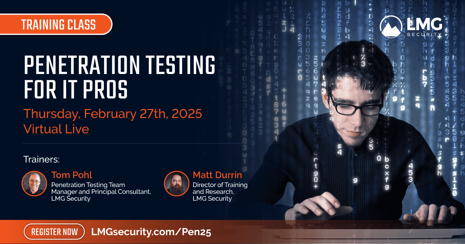 Penetration Testing For It Pros One Day Class Lmg Security 7382